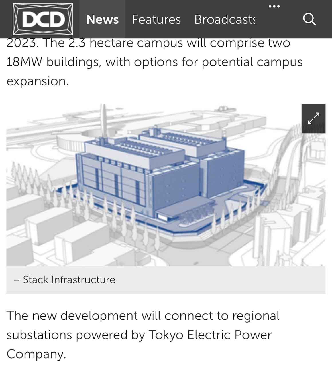 BIGHOP印西の工事中の場所はスタックインフラストラクチャー（STACK)のデータセンターになるみたい | 印西とぴっく